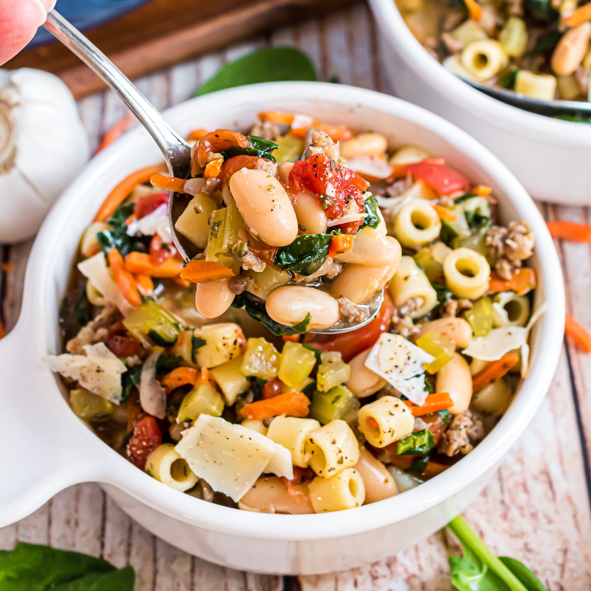 Authentic Pasta Fagioli Recipe - Salads Soups and Sweets