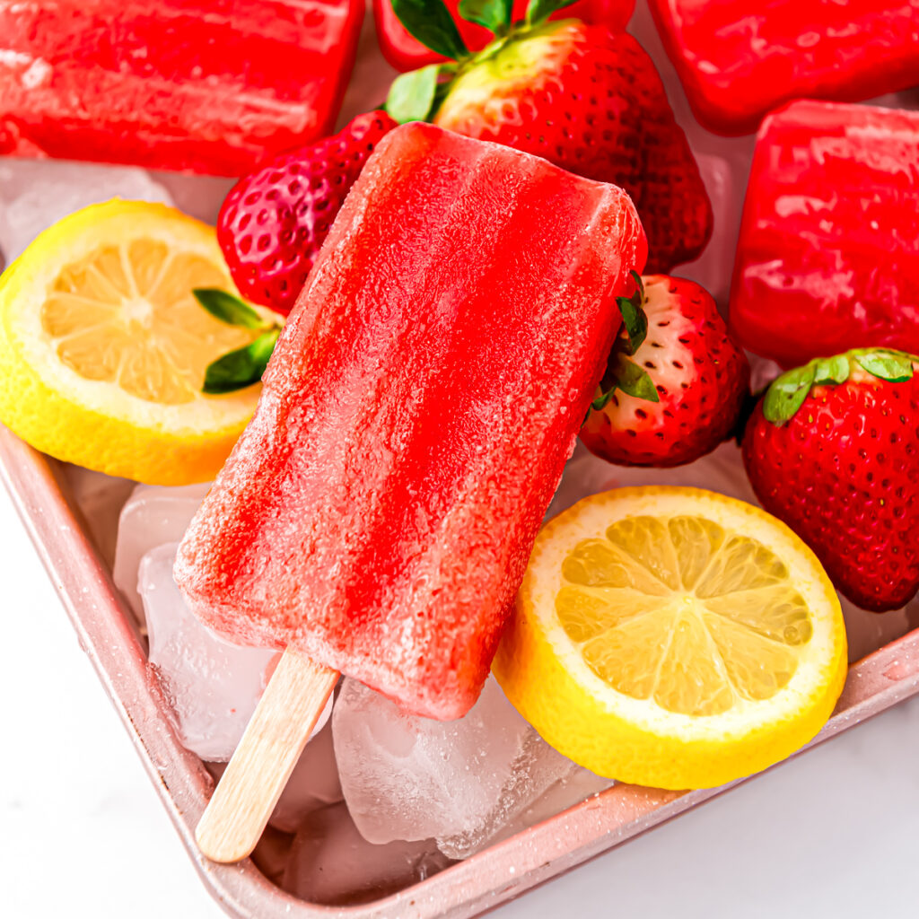 How to Make Strawberry Popsicles - Salads Soups and Sweets