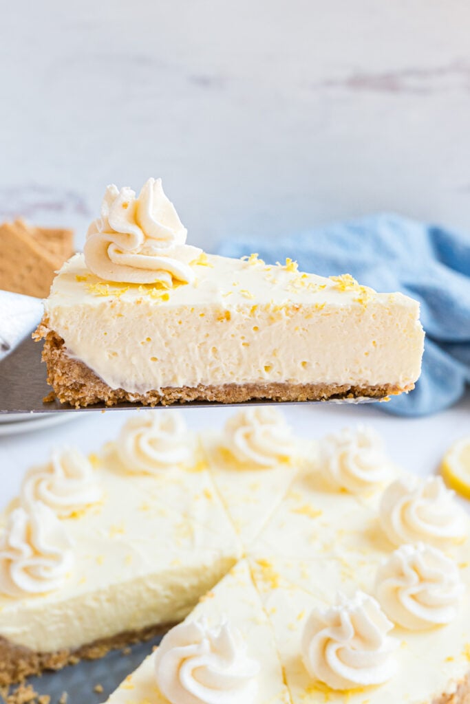 No Bake Lemon Cheesecake Pie - Salads Soups and Sweets