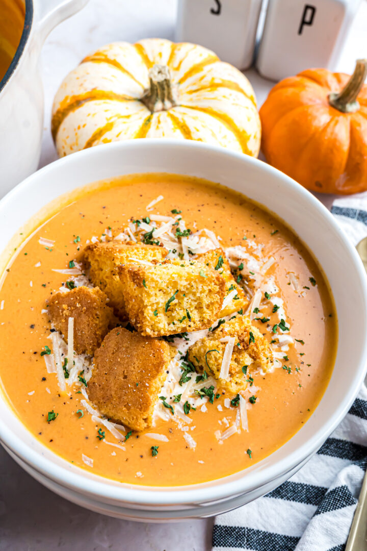 Pumpkin Tomato Soup - Salads Soups and Sweets