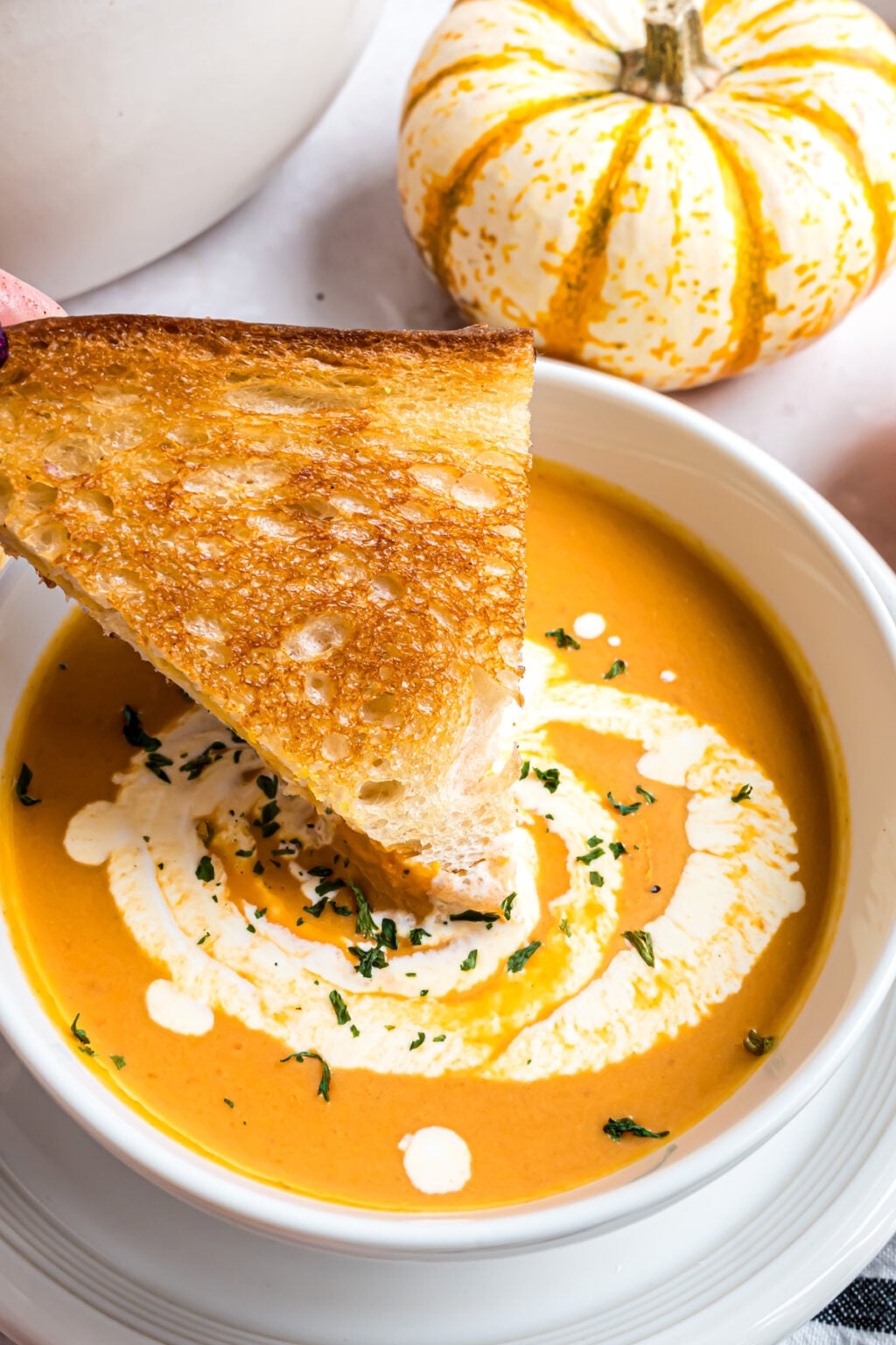 Pumpkin Tomato Soup - Salads Soups and Sweets