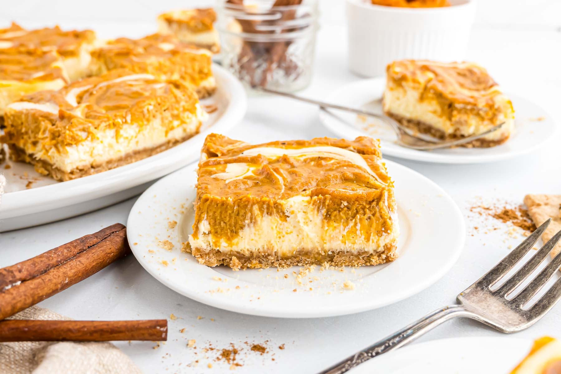 Pumpkin Cheesecake Bars Salads Soups And Sweets