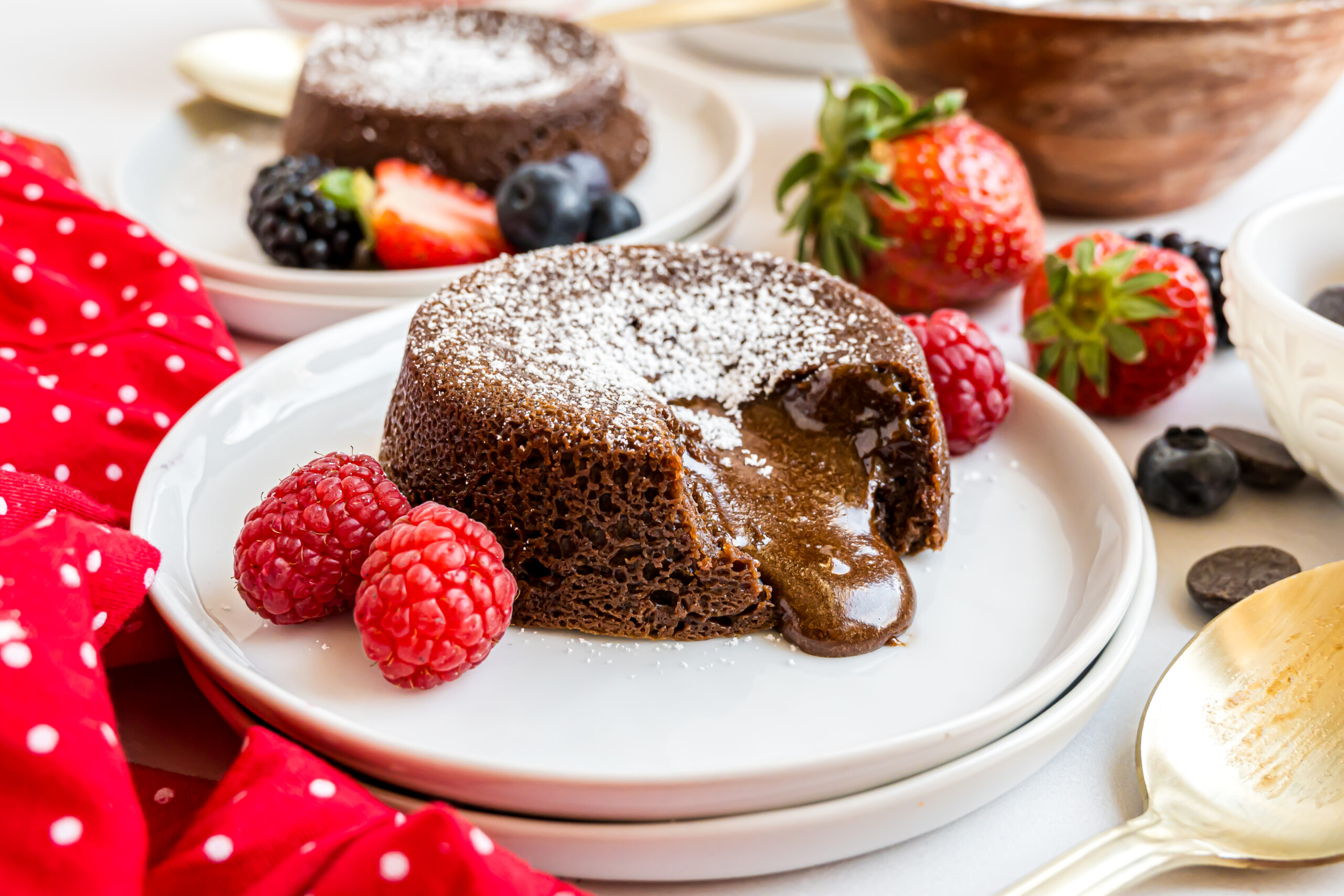 Lava Cake - Salads Soups and Sweets